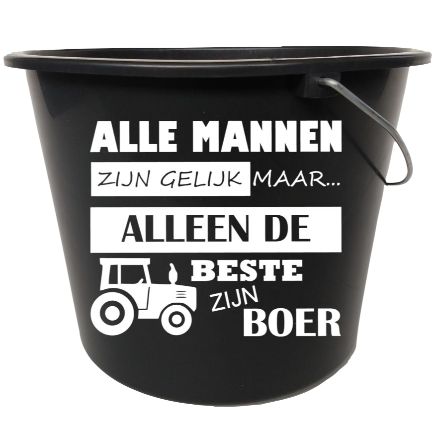 Emmersticker boer, maak jouw eigen persoonlijke cadeau emmer. – De ...